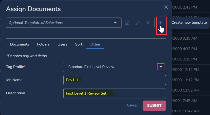 Create Manage Assignments